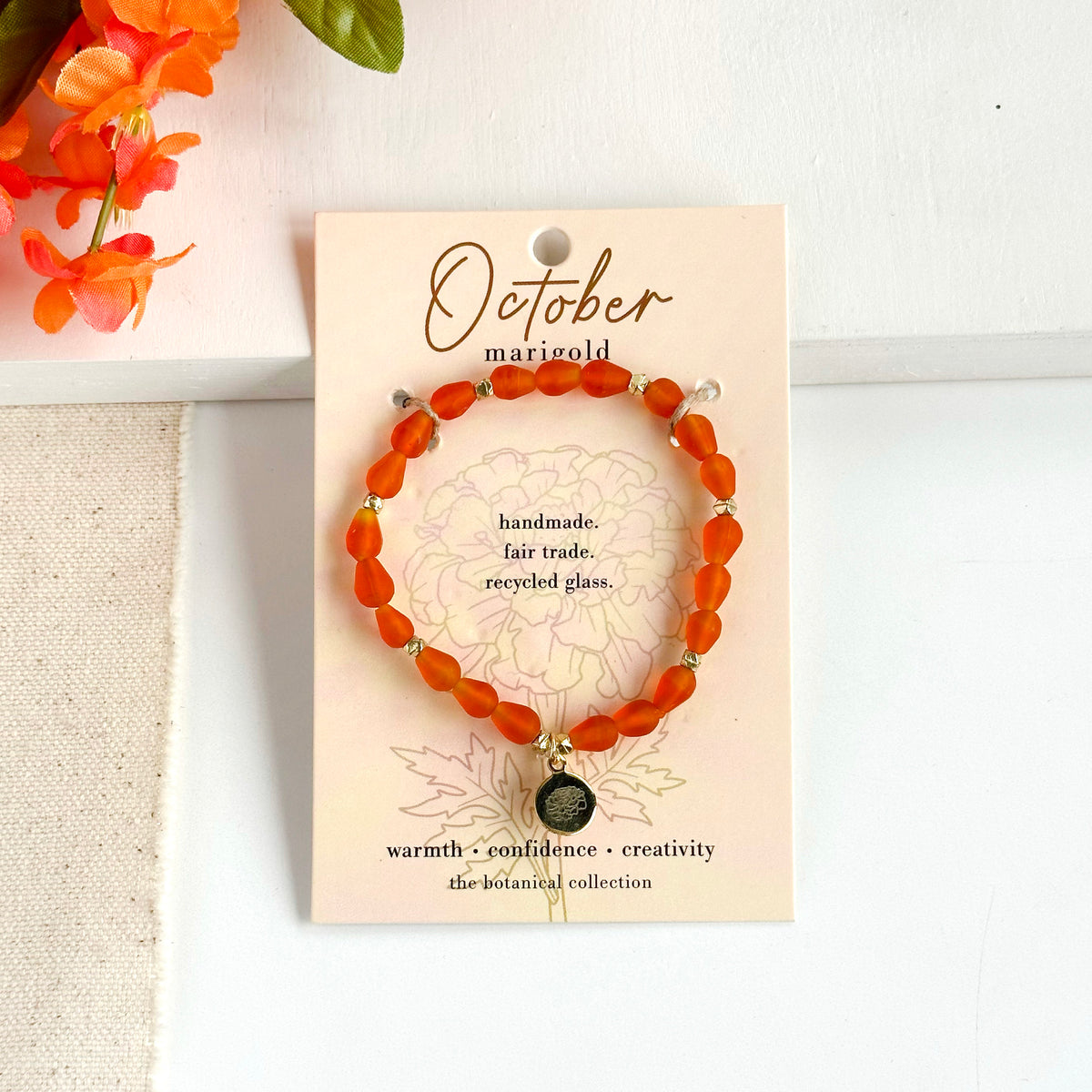 October - Birth Flower Bracelet | WorldFinds